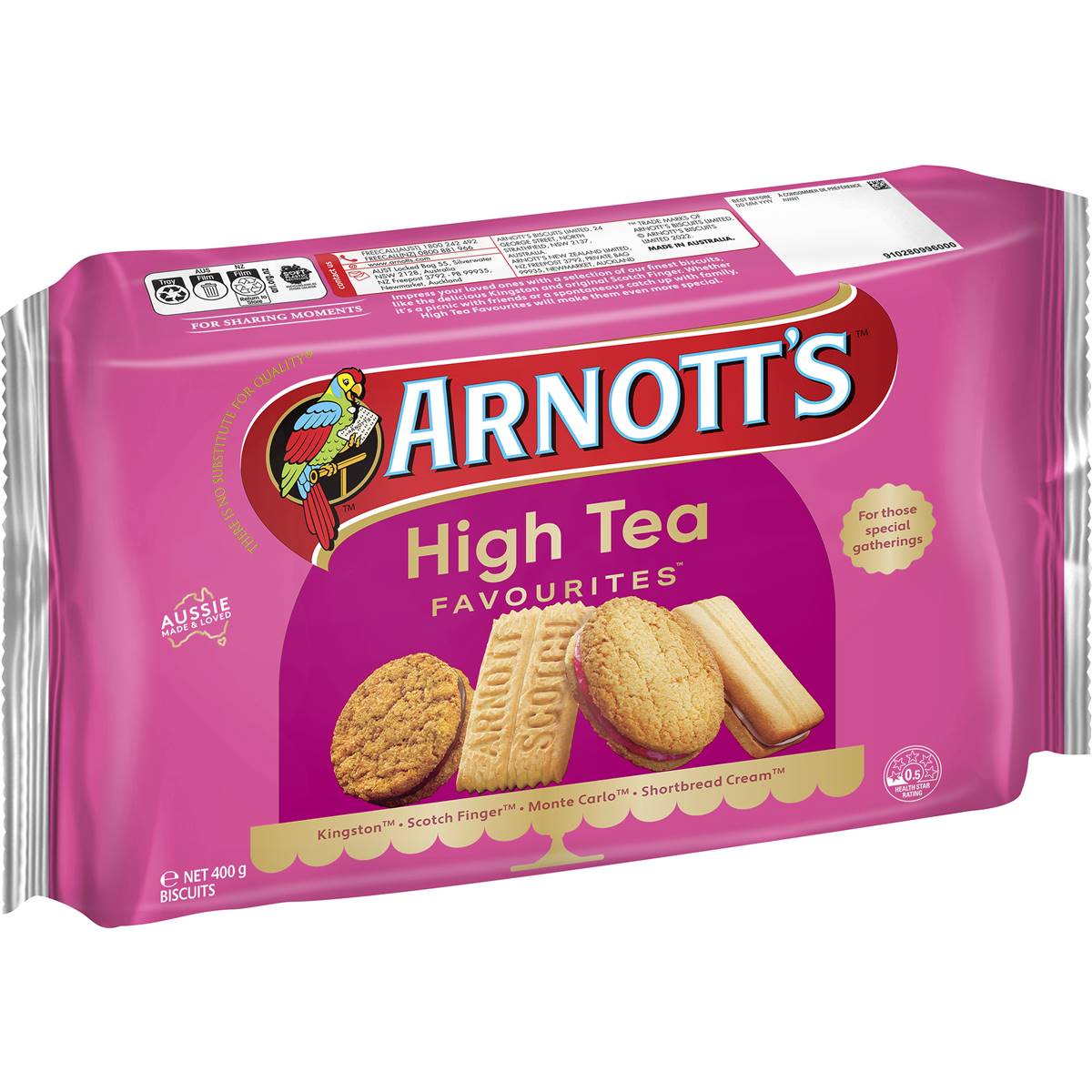 Calories in Arnott's Cream Favourites Assorted Biscuits Calorie Counter ...