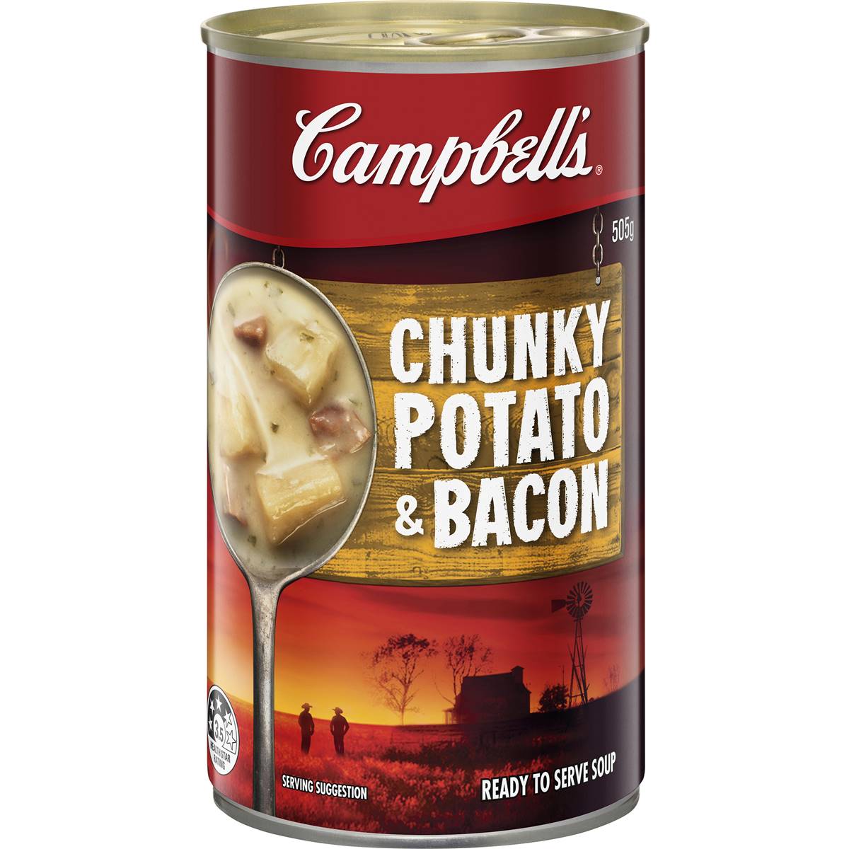 Calories in Campbell's Chunky Canned Soup Potato & Bacon calcount