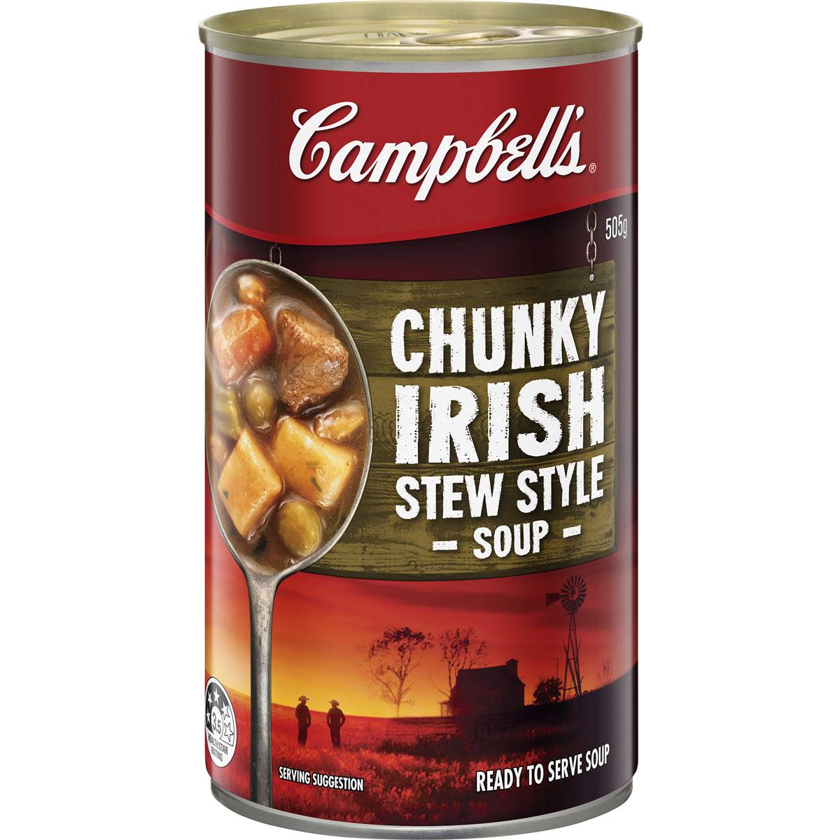 Calories in Campbell's Chunky Canned Soup Hearty Irish Stew calcount