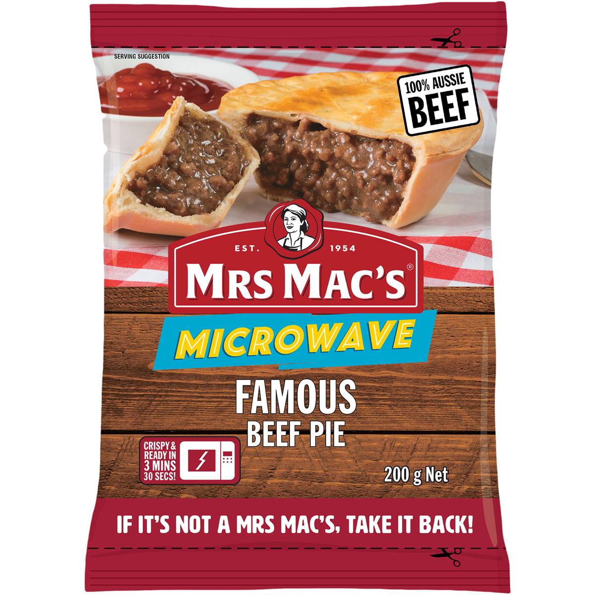 Calories in Mrs Macs Pies Microwave Beef calcount