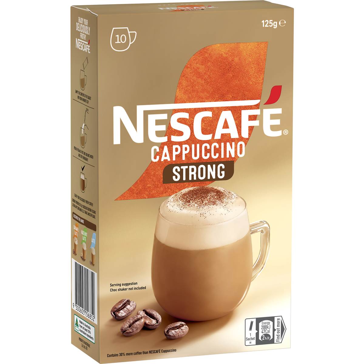 Calories in Nescafe Coffee Mixer Sachets Strong Cappucino calcount