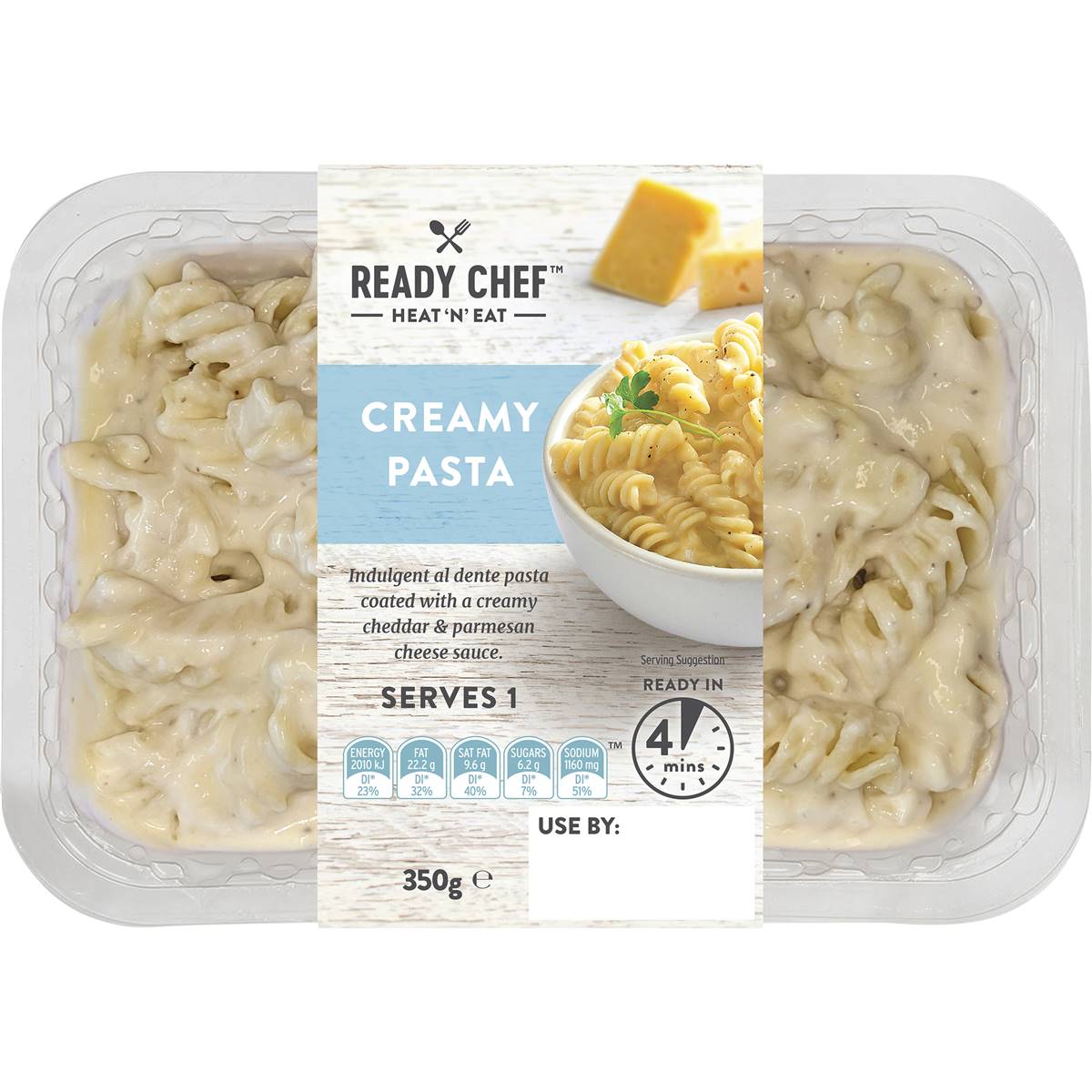 Calories in Ready Chef Creamy Pasta calcount