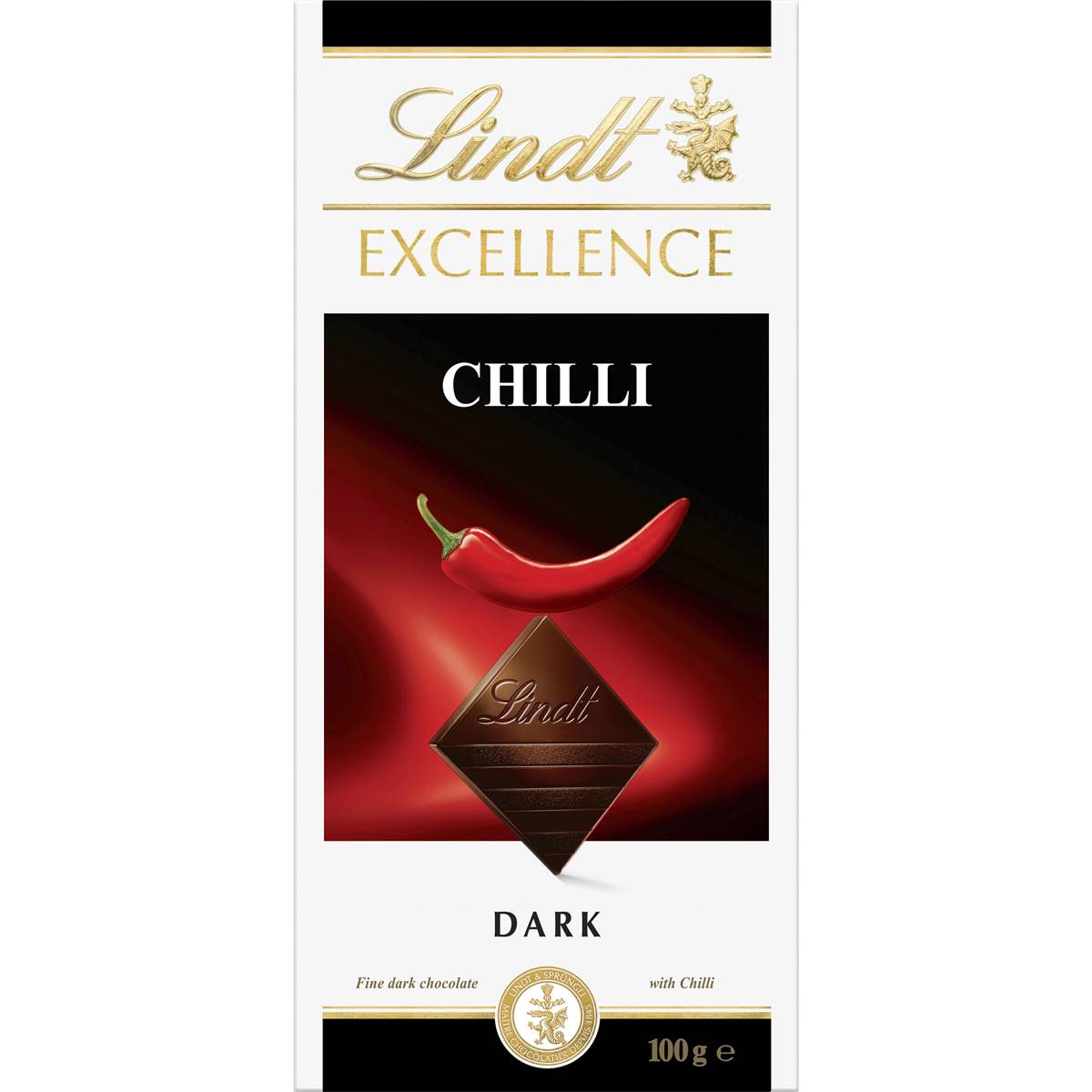 Calories in Lindt Excellence Dark Chocolate Chilli calcount