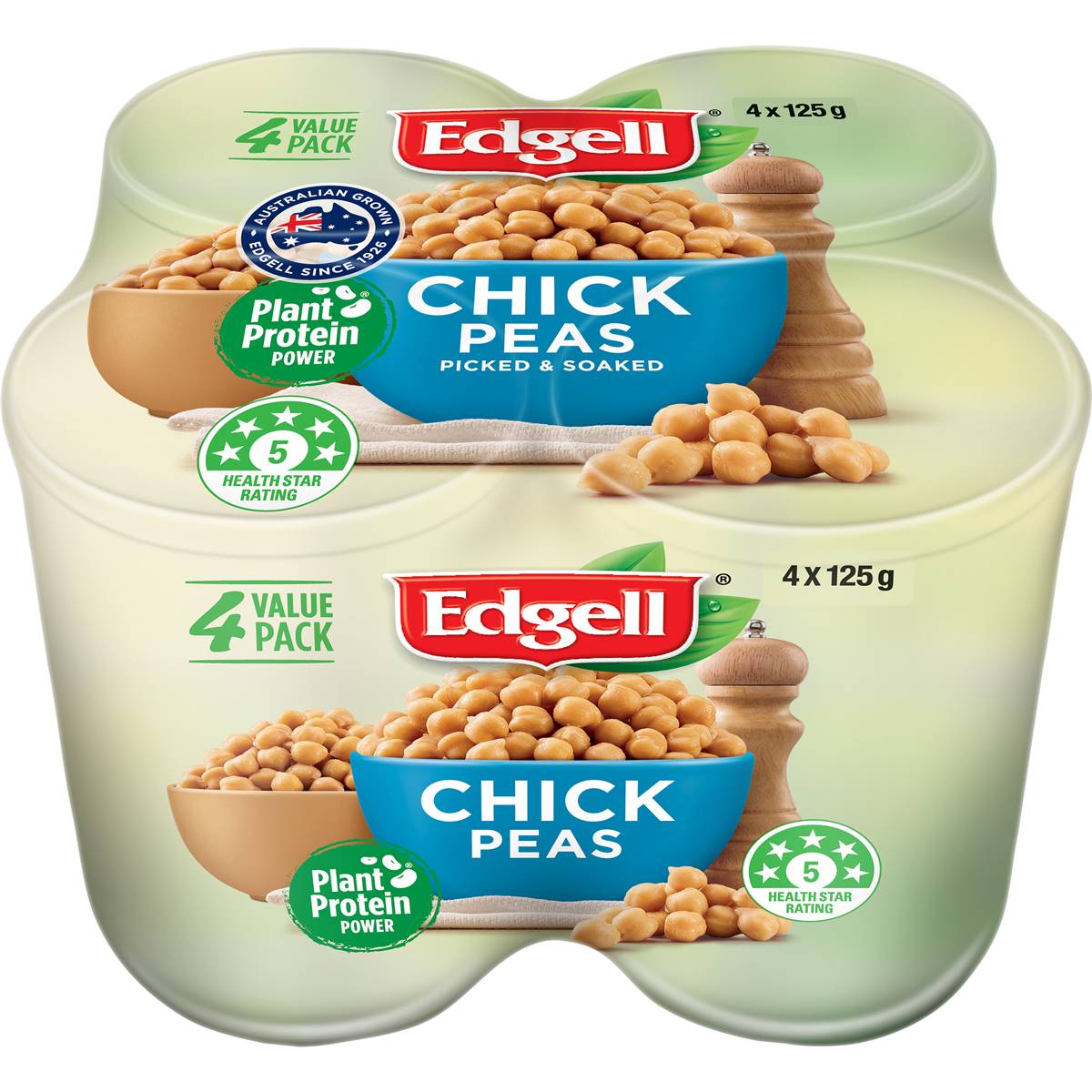 Calories in Edgell Chick Peas, drained calcount