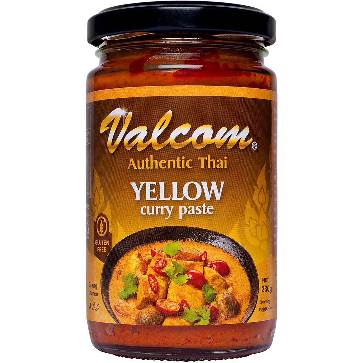 Calories in Valcom Paste Yellow Curry calcount