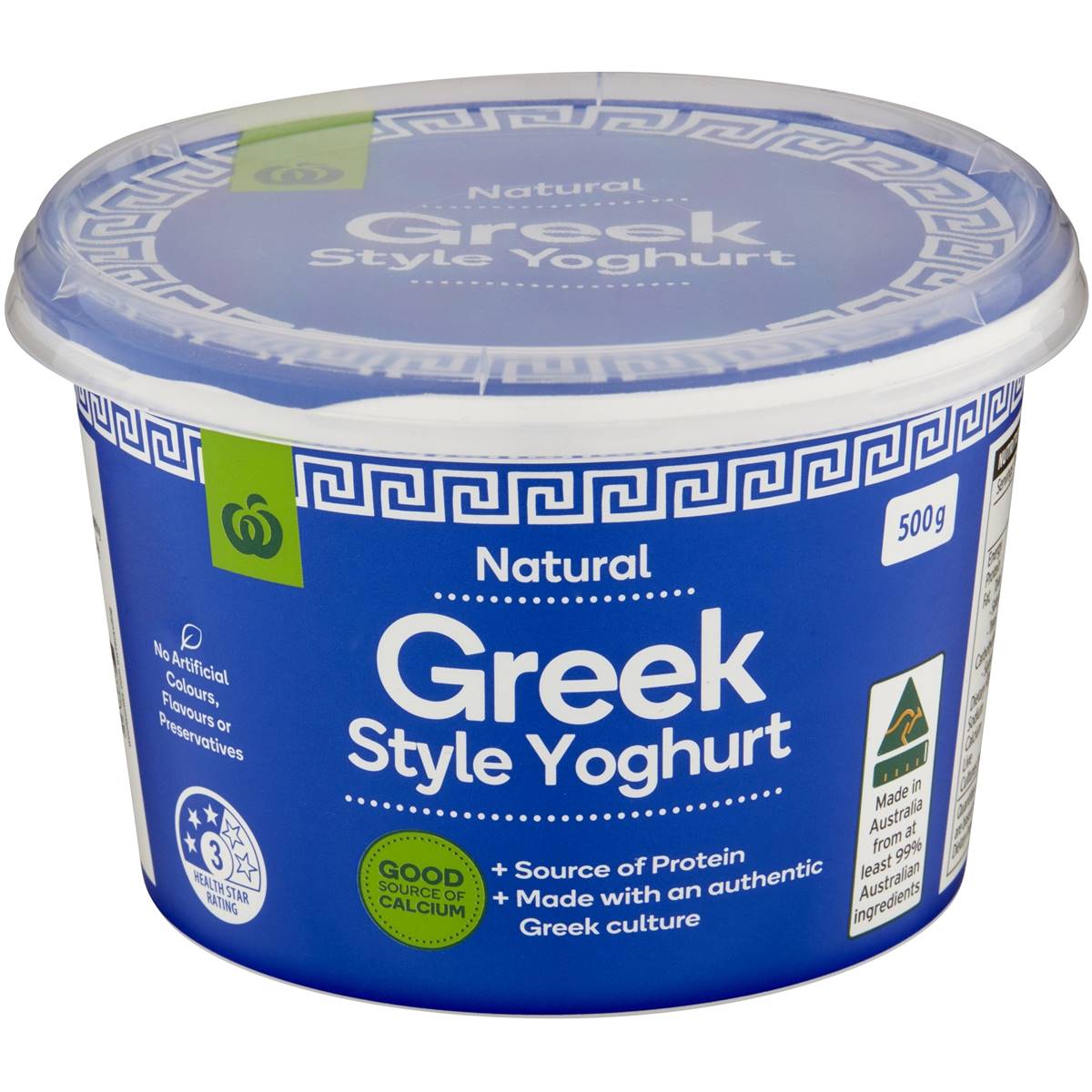 Woolworths Natural Greek Style Yoghurt