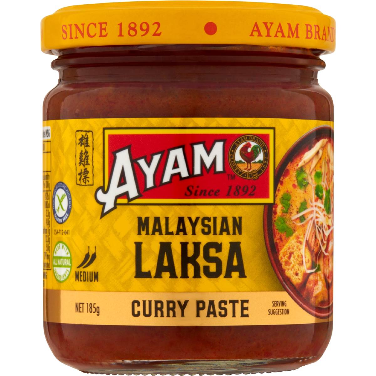 Calories in Ayam Malaysian Laksa Paste calcount
