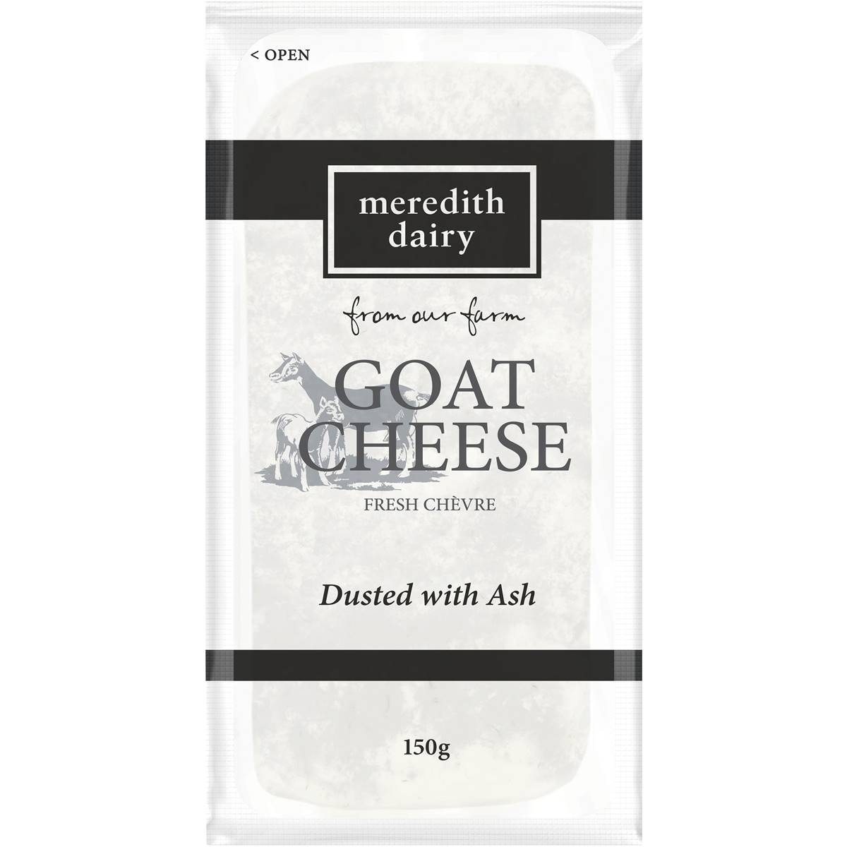 Calories in Meredith Dairy Goats Cheese Ash Cheese calcount