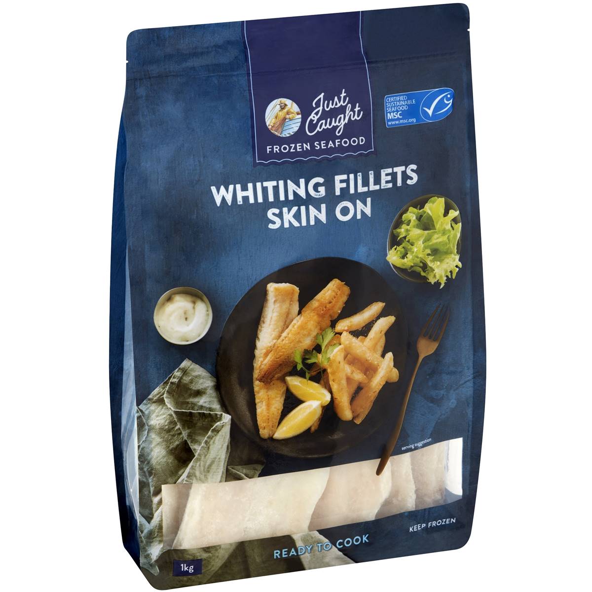 Calories in Just Caught Whiting Fillets Skin On Calorie Counter Australia