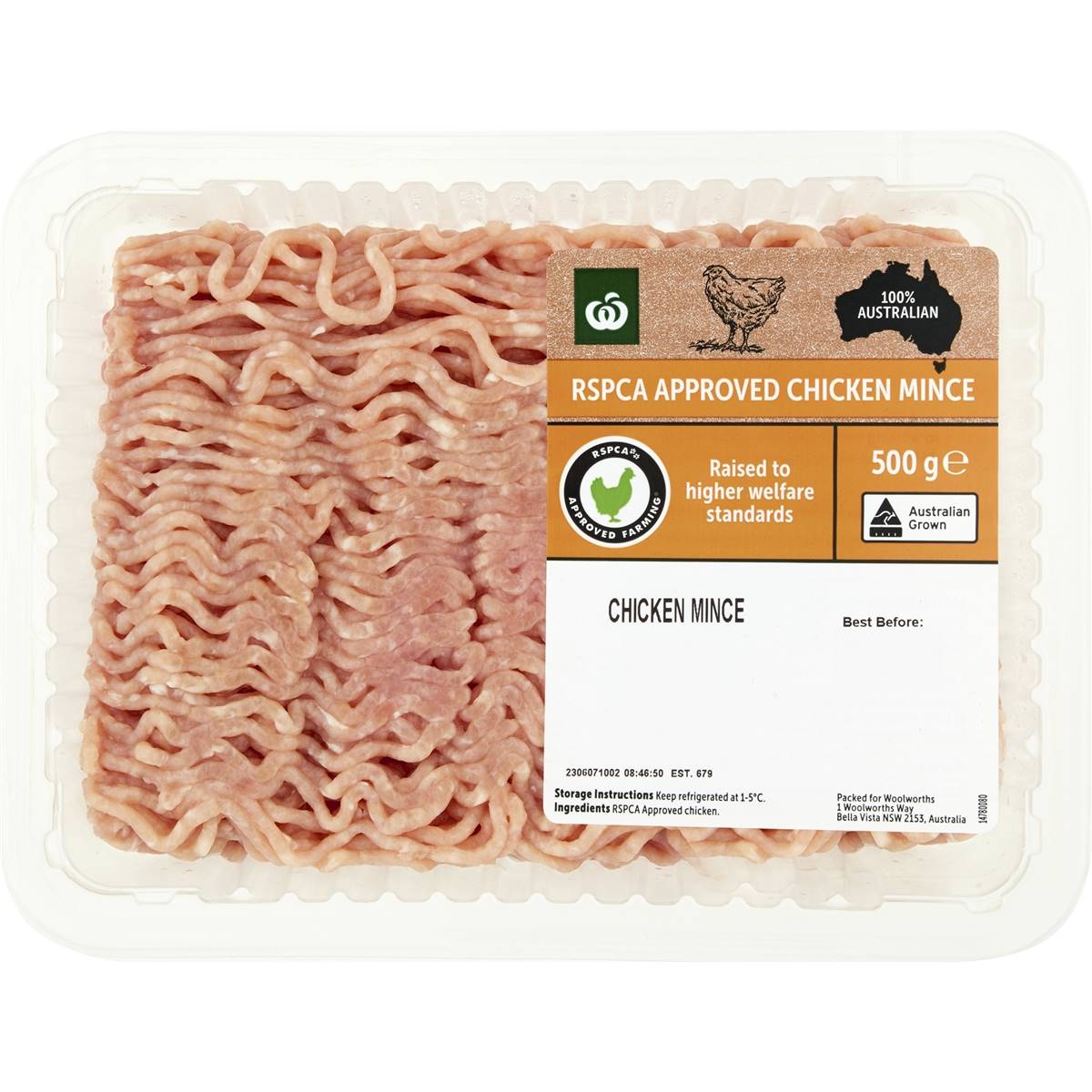 Calories in Woolworths Chicken Mince calcount