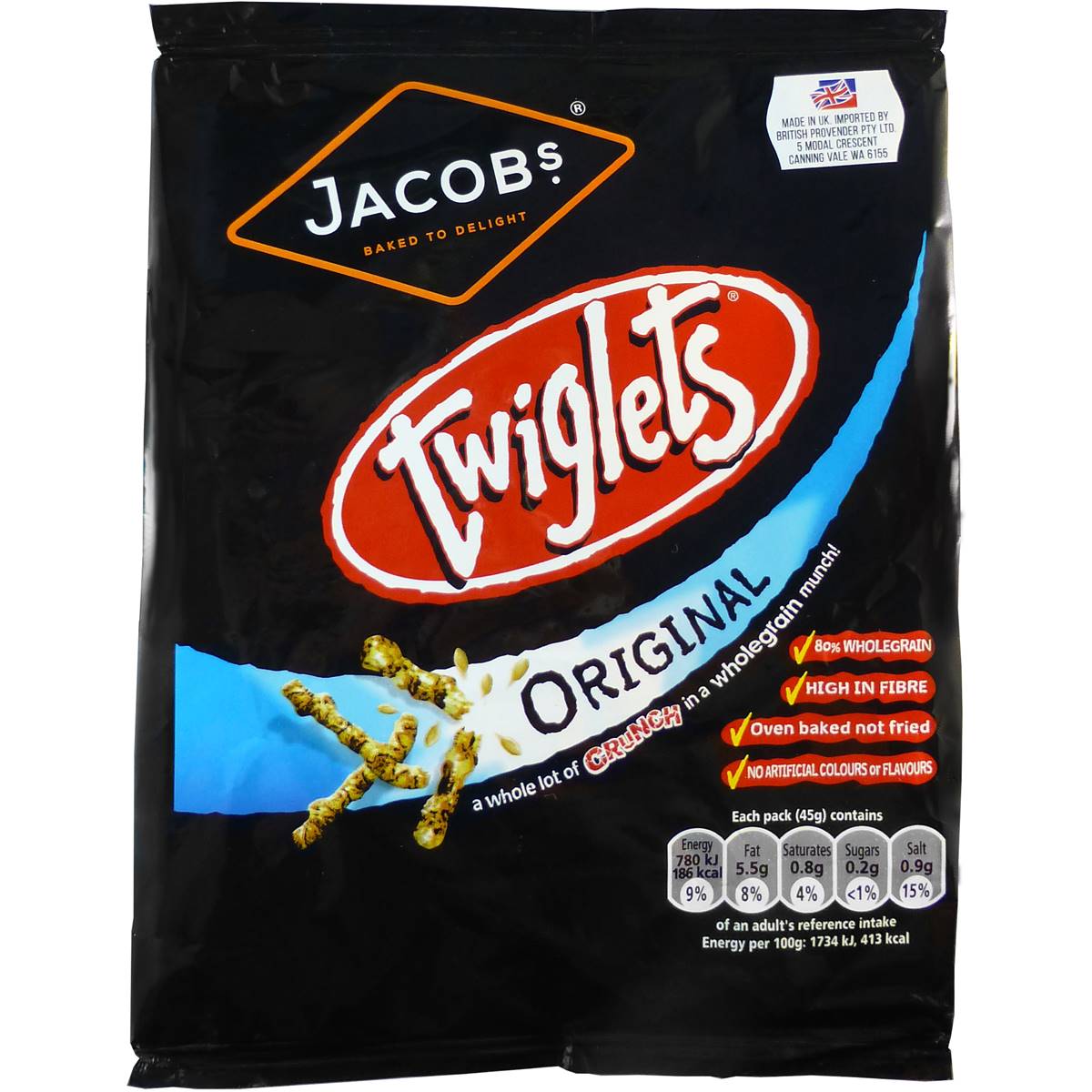 Calories in Jacobs Snacks Original Twiglets calcount
