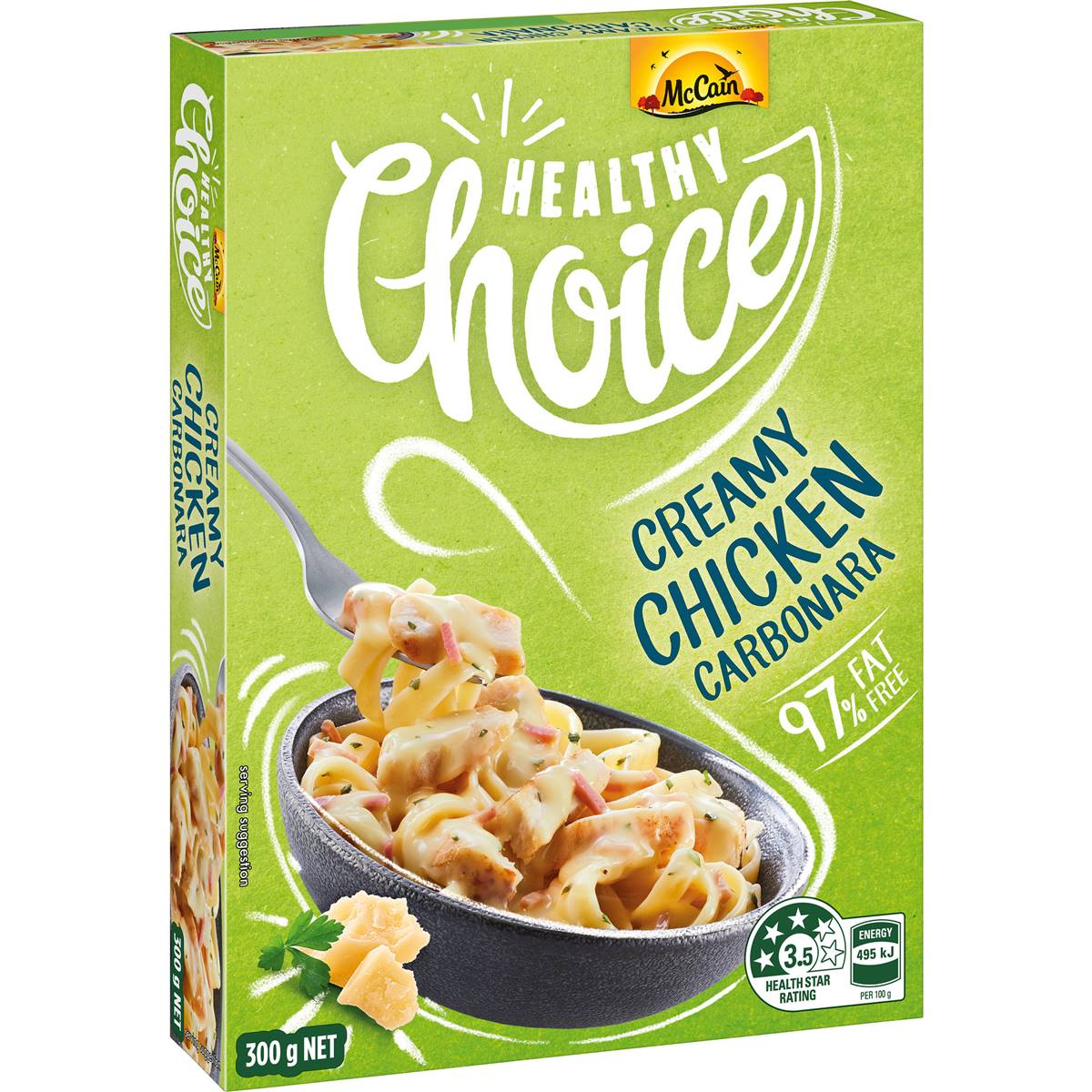 Calories in Mccain Healthy Choice Chicken Carbonara calcount