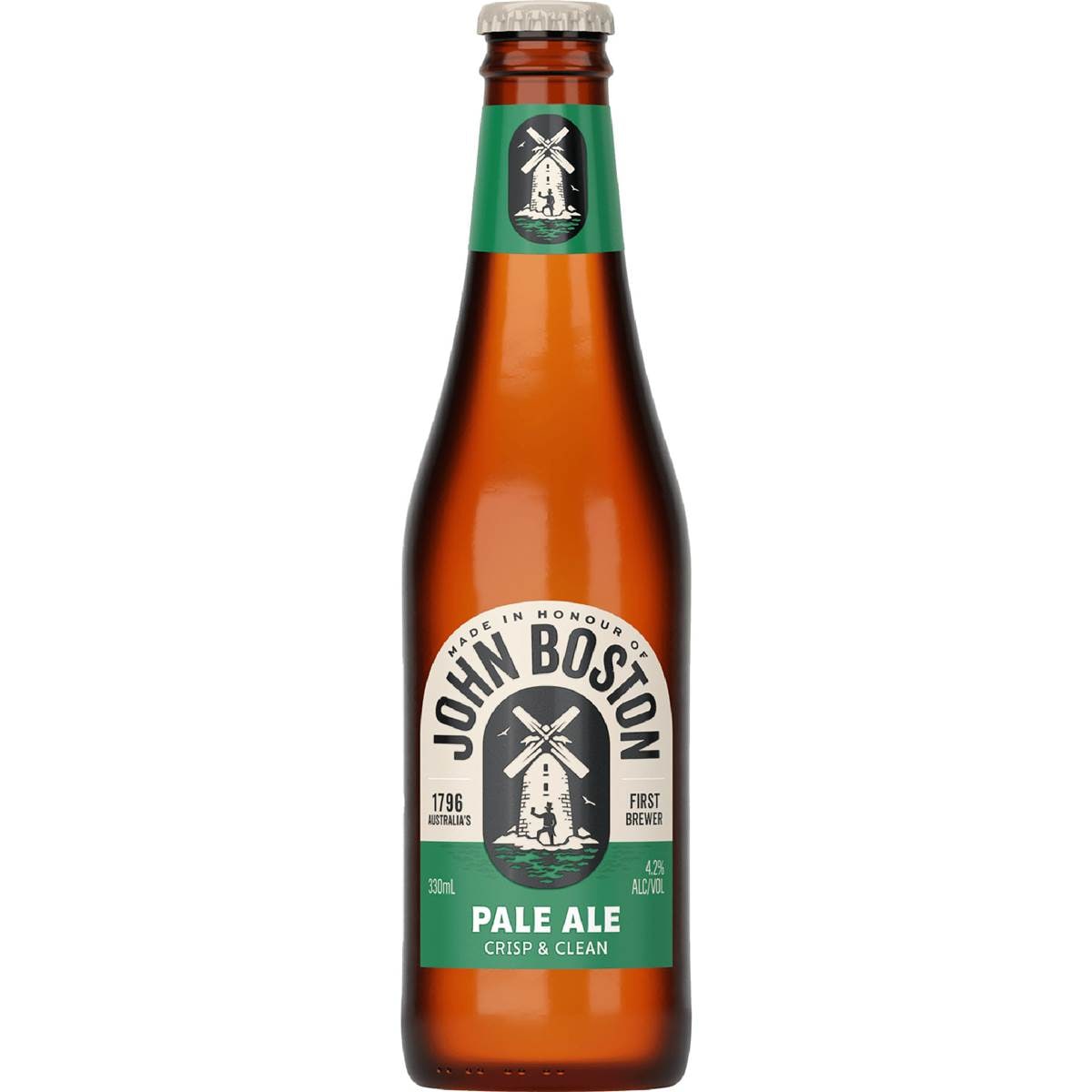 Calories in John Boston Pale Ale Bottle calcount