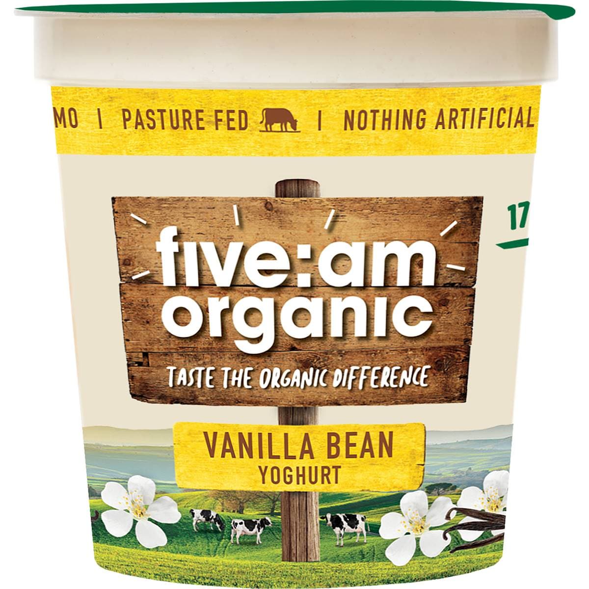 Calories in Five:am Organic Vanilla Bean Yoghurt Pouch Calorie Counter ...