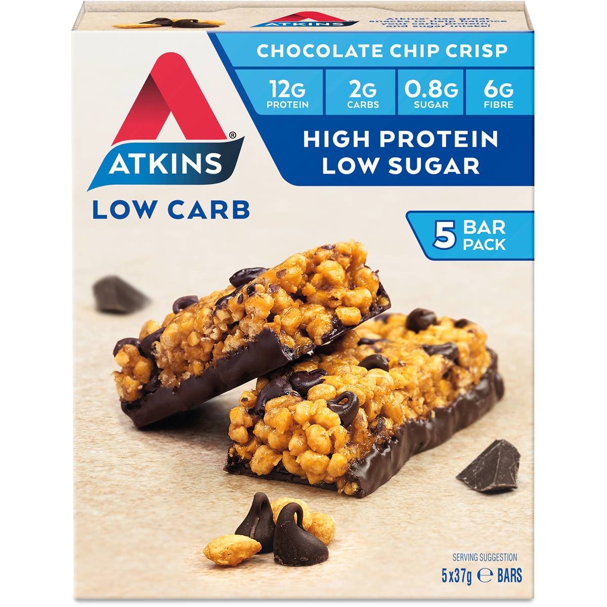 Calories in Atkins Milk Chocolate Mint Crisp Bar calcount
