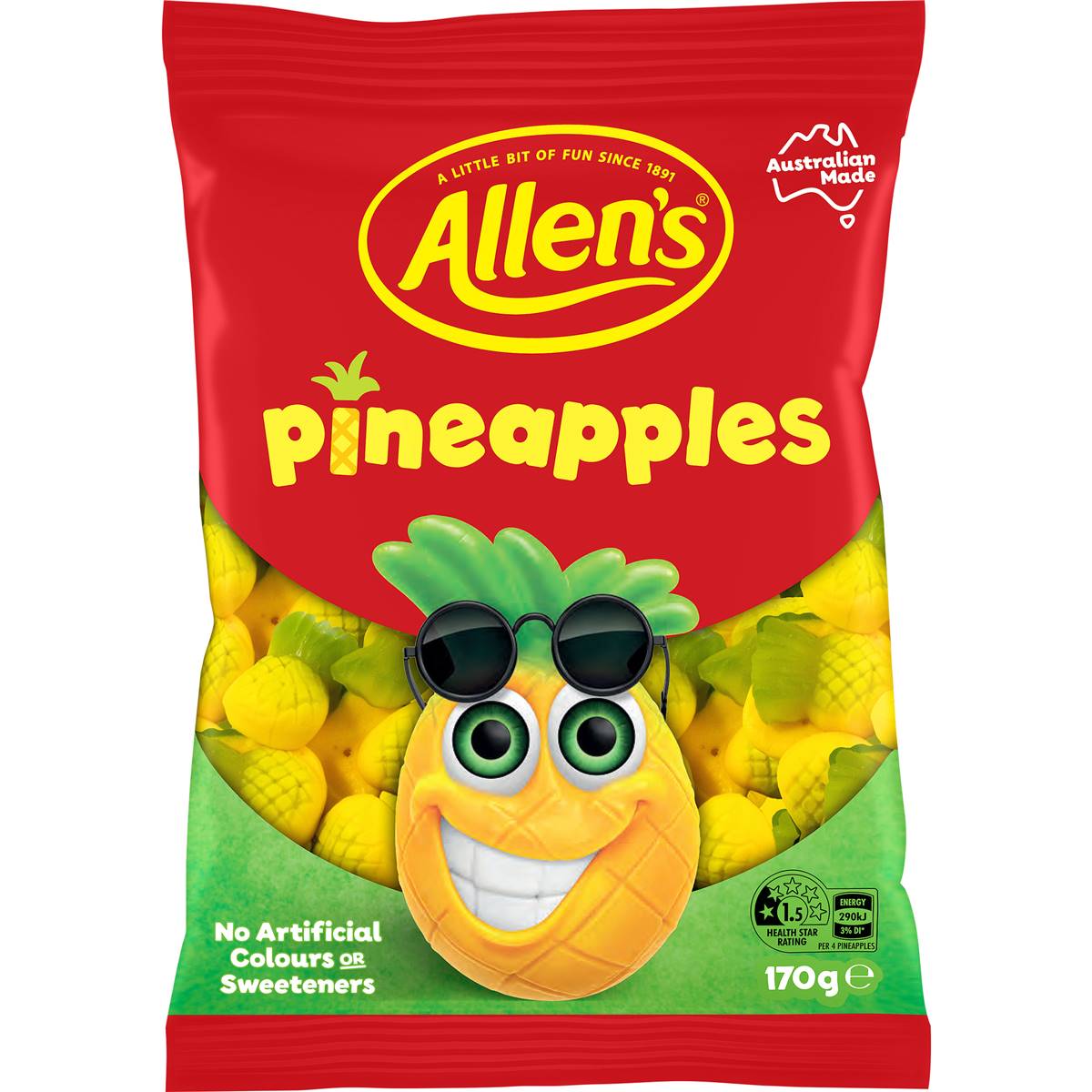 Calories in Allen's Jelly Beans Lollies Bag calcount