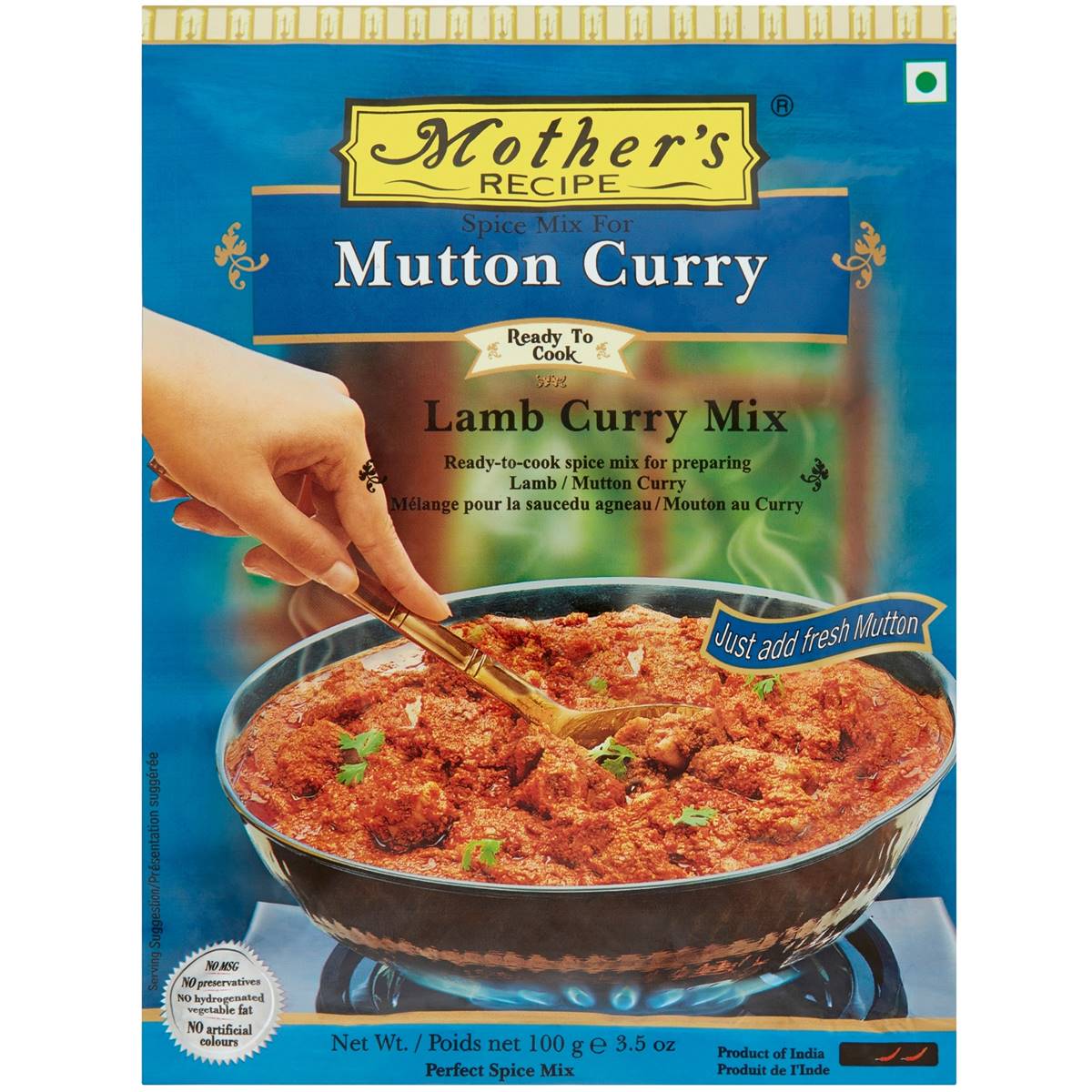 Calories in Mother's Recipe Lamb Mutton Mix calcount