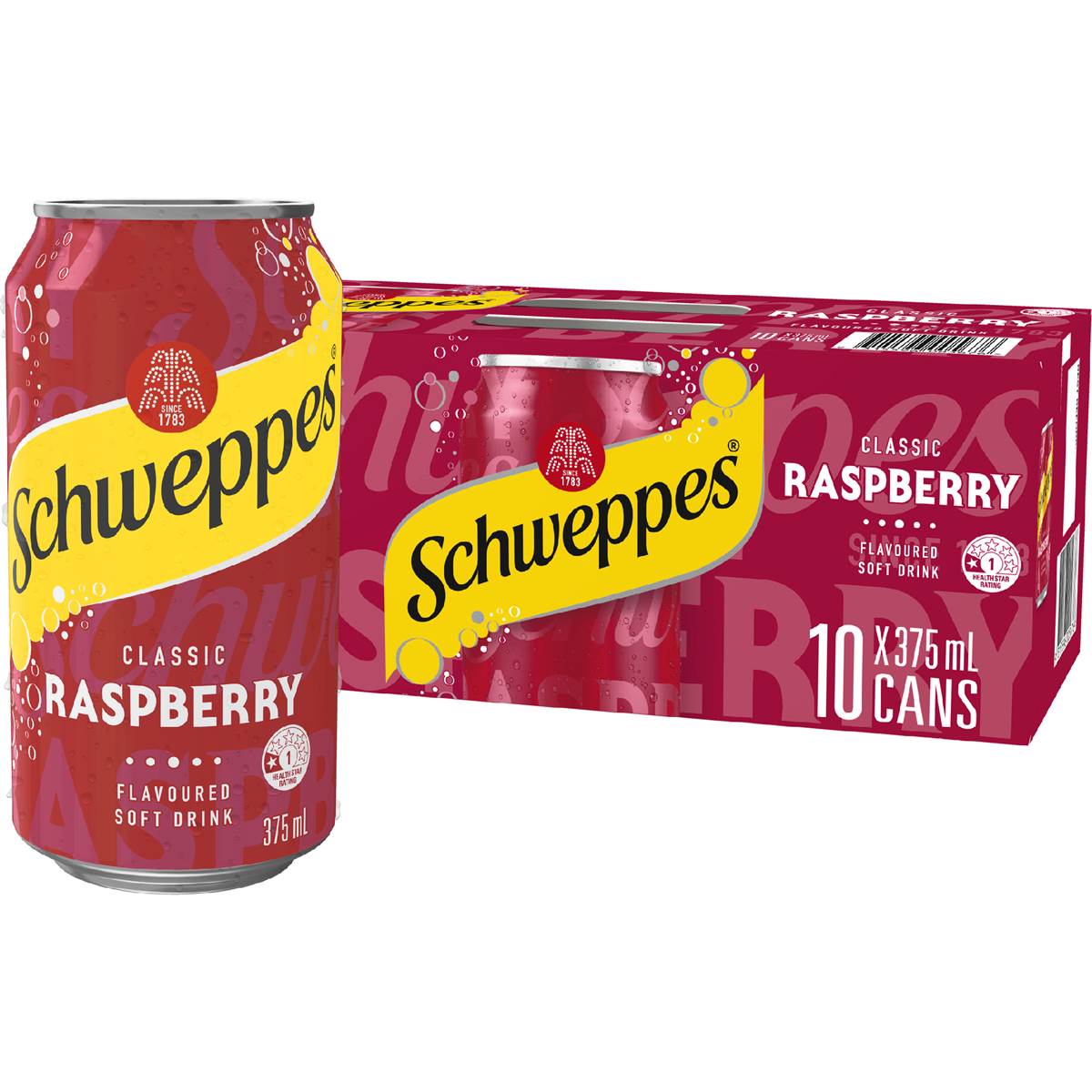Calories in Schweppes Raspberry Cans calcount