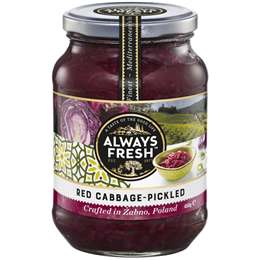 Always Fresh Pickled Red Cabbage 450g | Woolworths