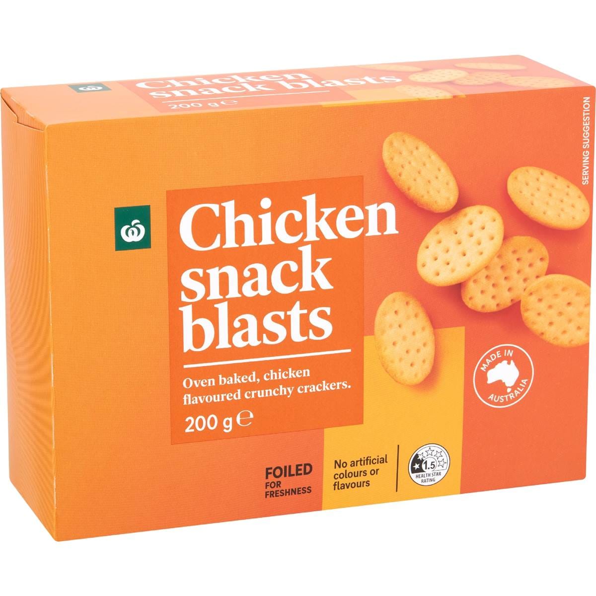 Calories in Woolworths Select, Blasts, Barbecue Calorie Counter Australia