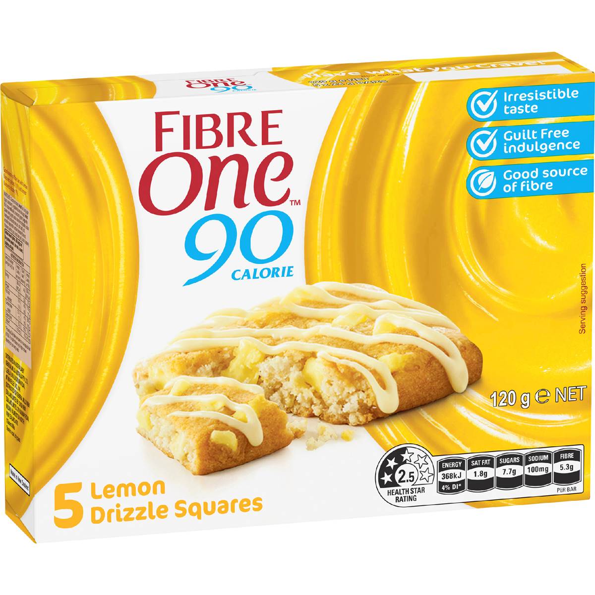 359 calories in Fibre One Lemon Drizzle Squares (100g) calcount