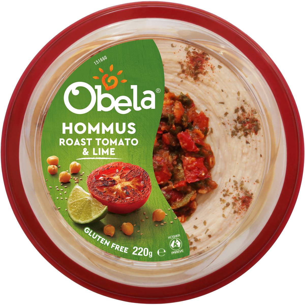 Calories in Obela Dip Tomato & Lime calcount