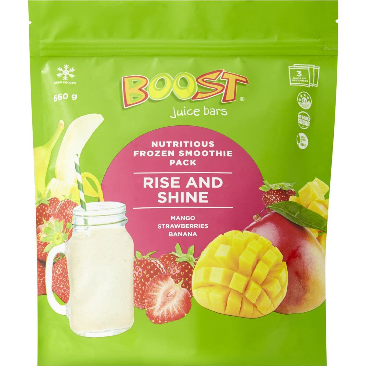 Calories in Boost Smoothie Mix Rise And Shine calcount