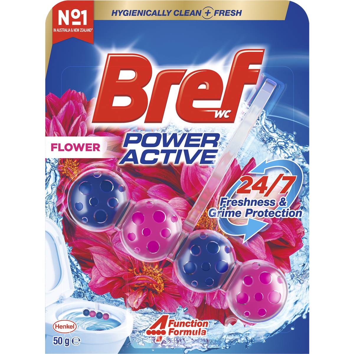 Bref Power Active Toilet Cleaner Fresh Flowers 50g | Woolworths