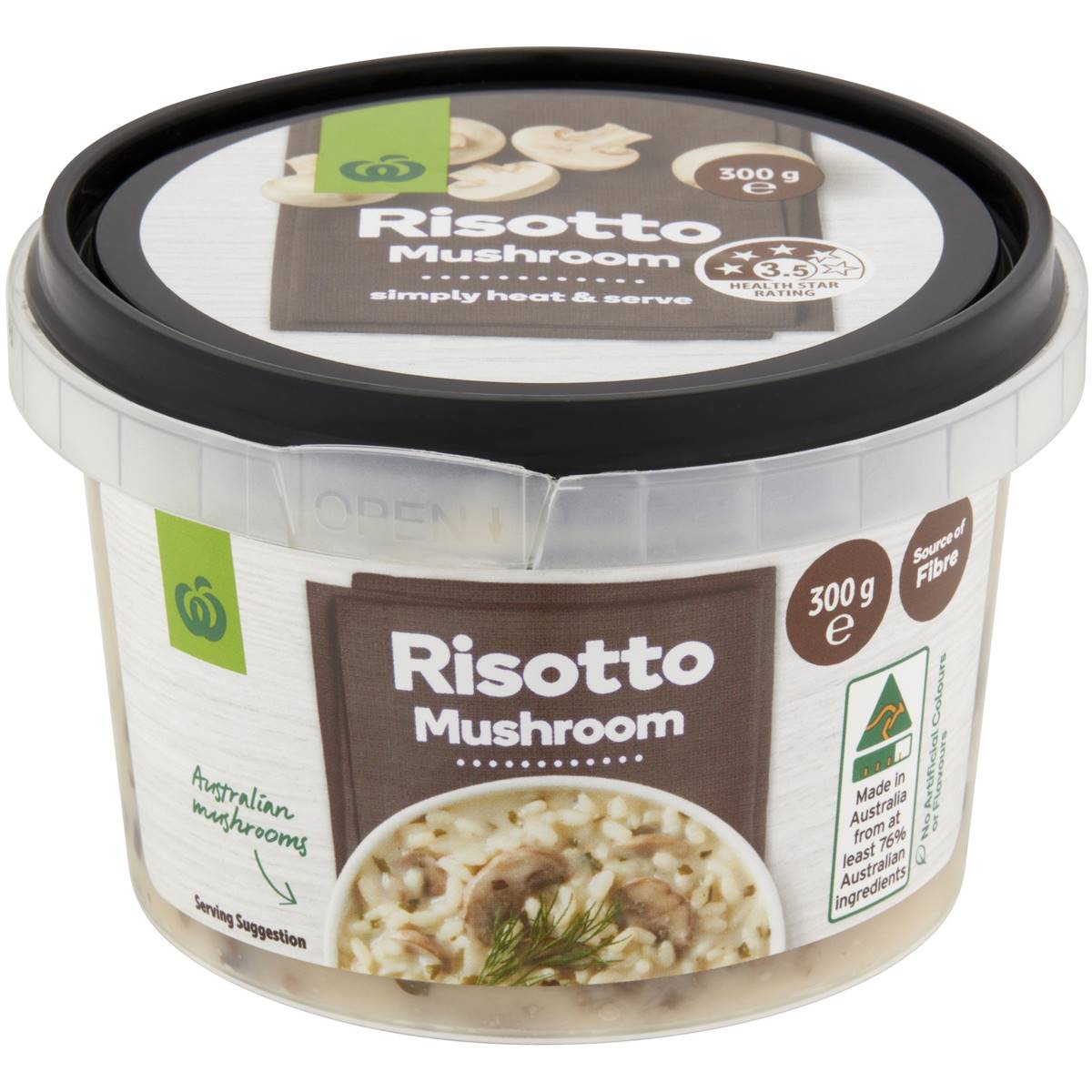 Calories in Woolworths Mushroom Risotto calcount