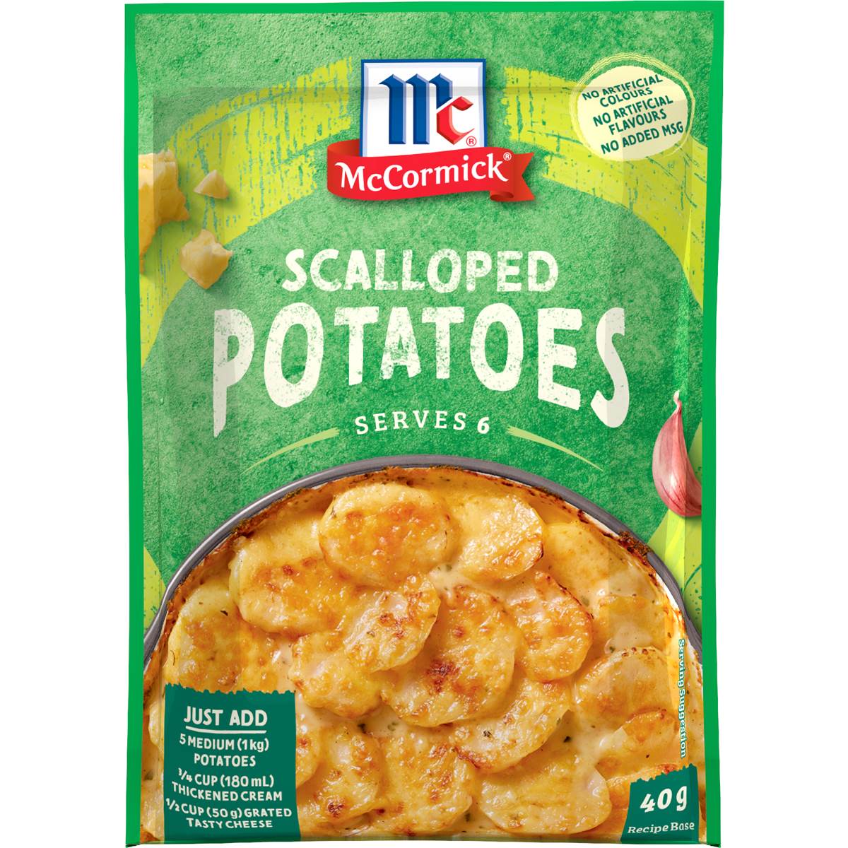Calories in McCormick Produce Partners, Scalloped Potatoes, prepared as ...
