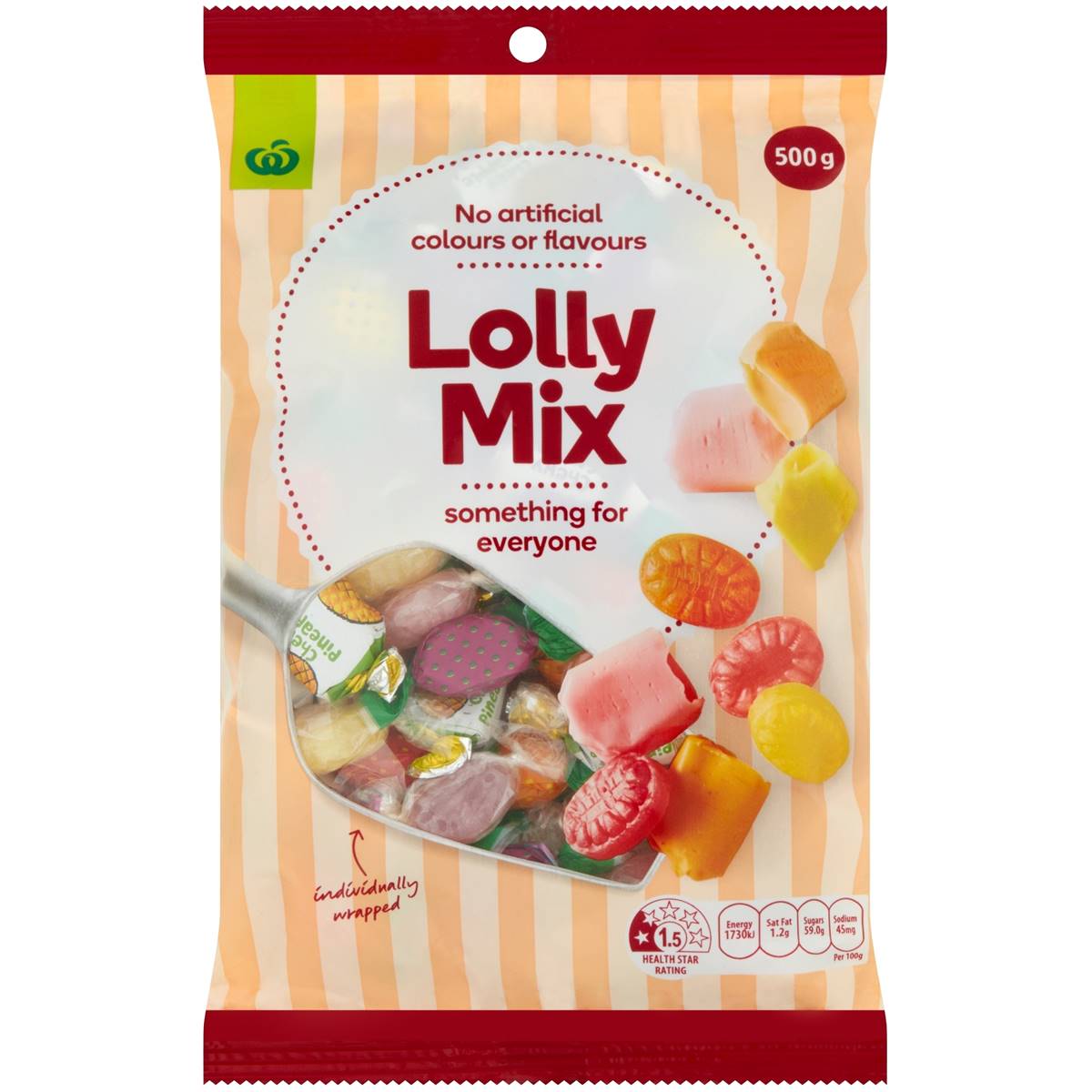 Calories in Woolworths Lolly Mix calcount