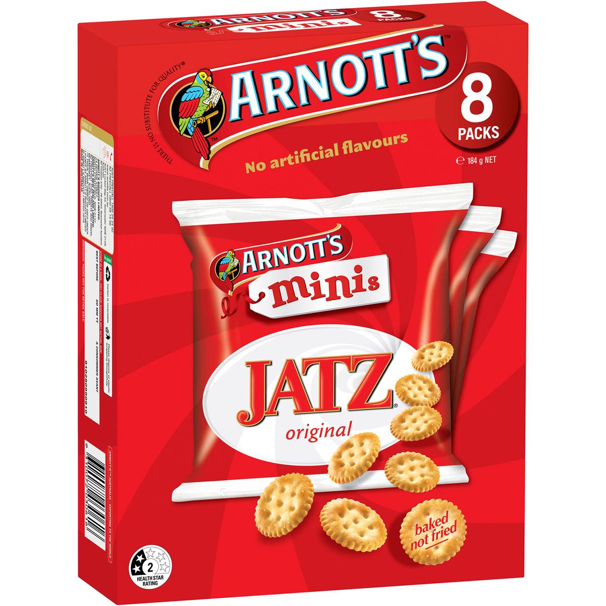 Calories in Arnott's Jatz Mini Multipack calcount