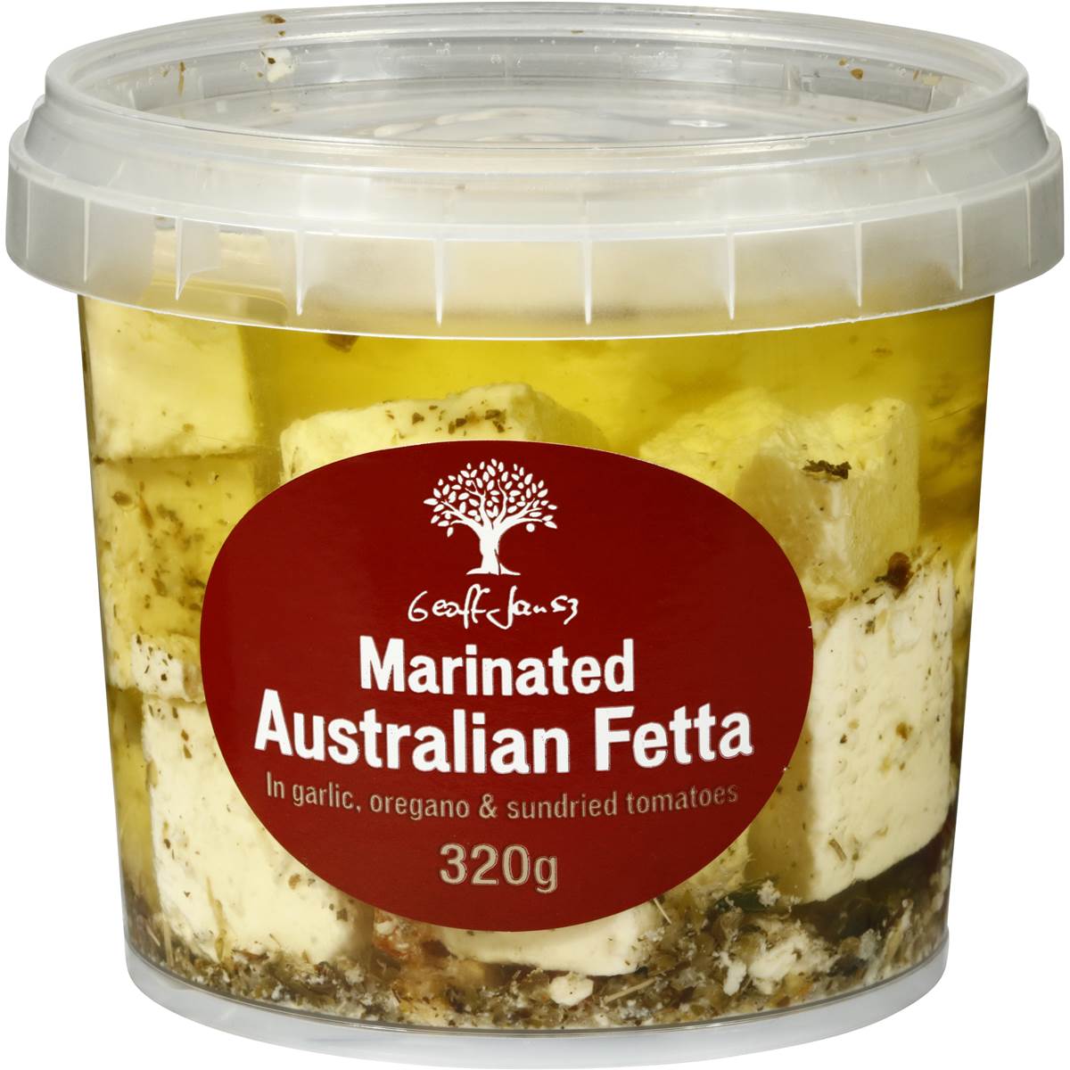 Calories in Geoff Jansz Marinated Fetta Cheese calcount