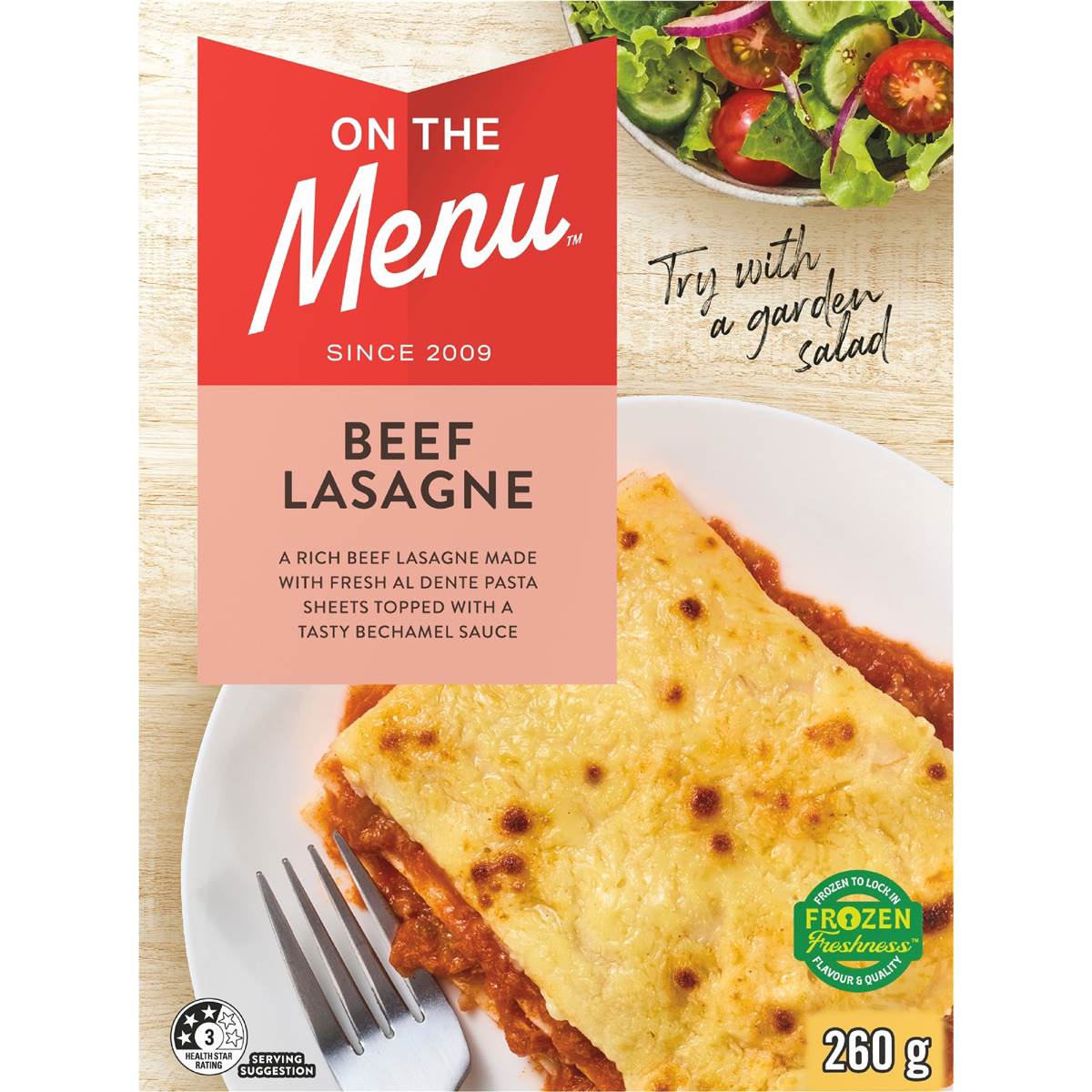 Calories in On The Menu Lasagne Beef calcount