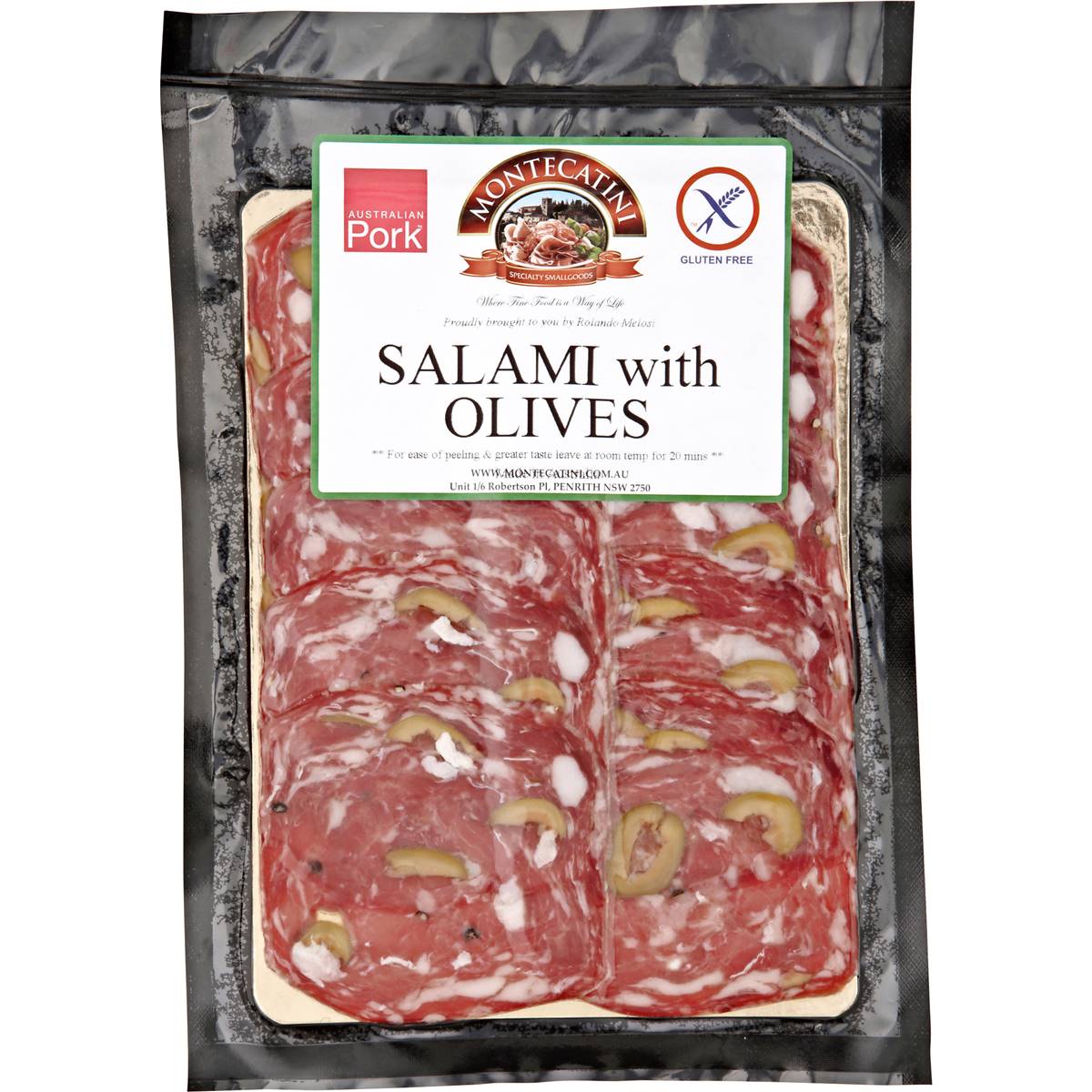 Calories in Montecatini Salami With Olives calcount
