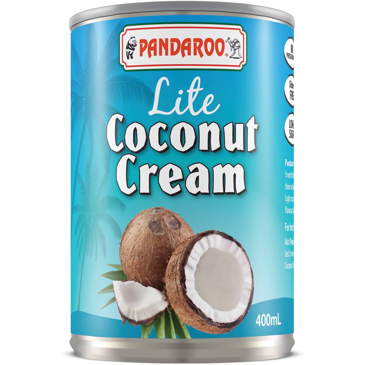 Calories in Pandaroo Lite Coconut Milk calcount