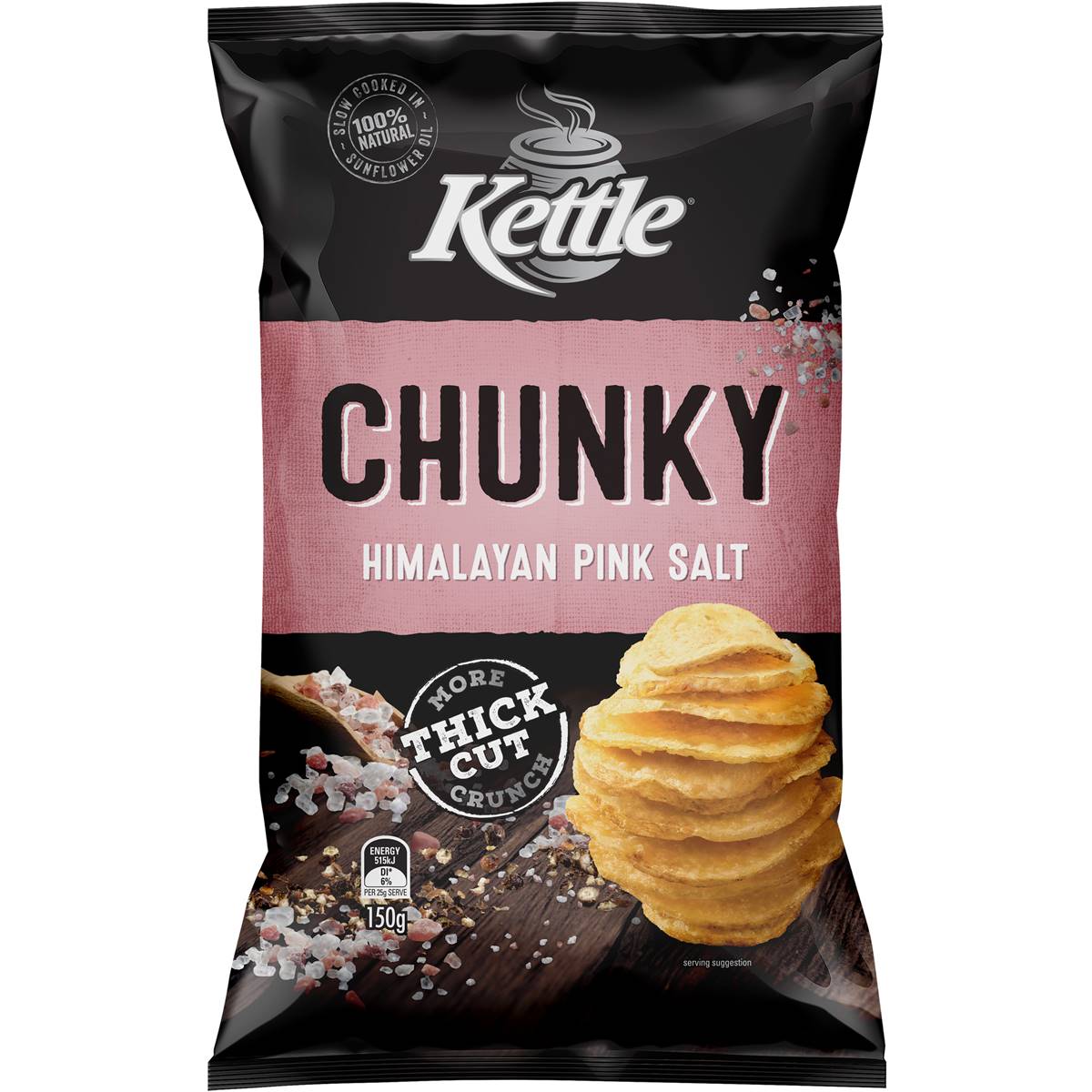 Calories in Kettle Chunky Chips Himalayan Salt calcount