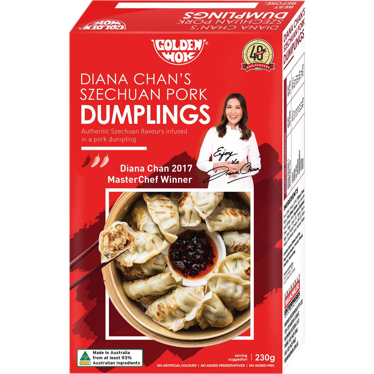 Calories in Golden Wok Diana Chan Korean Beef Dumpling calcount