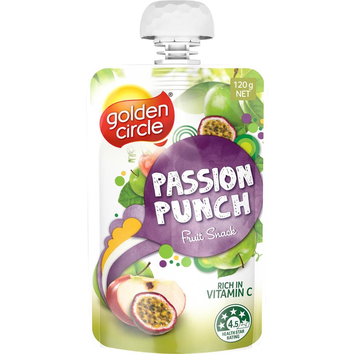 Calories in Golden Circle Passion Pulp Puree Apple & Passionfruit calcount