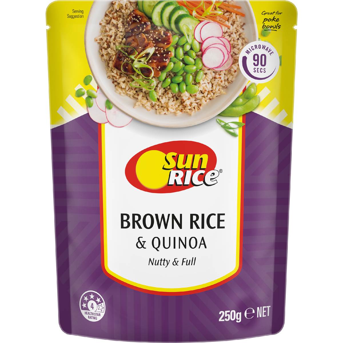 Calories in Sunrice Microwave Brown Rice & Quinoa Rice Cup calcount