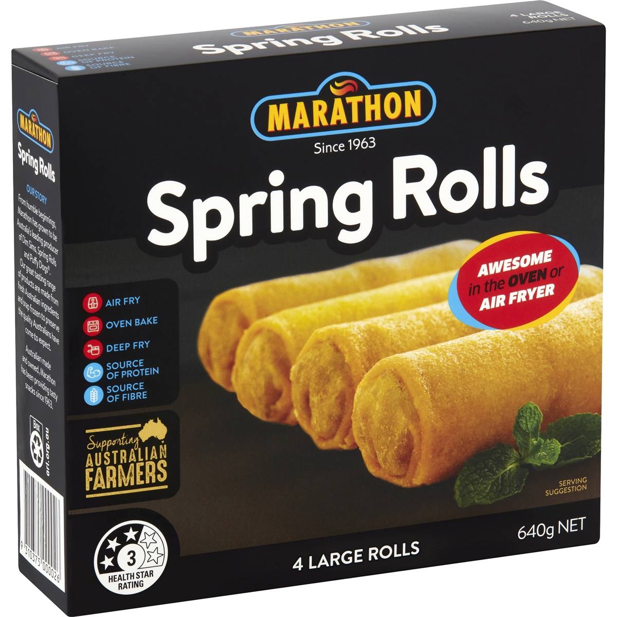 Calories in Marathon Spring Rolls calcount