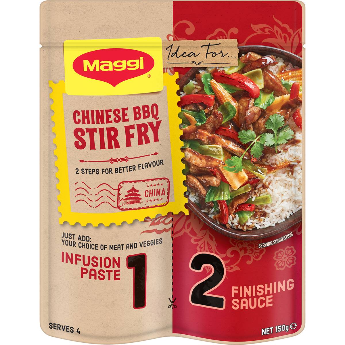 Calories in Maggi Stir Fry Creations Chinese Bbq Pork calcount