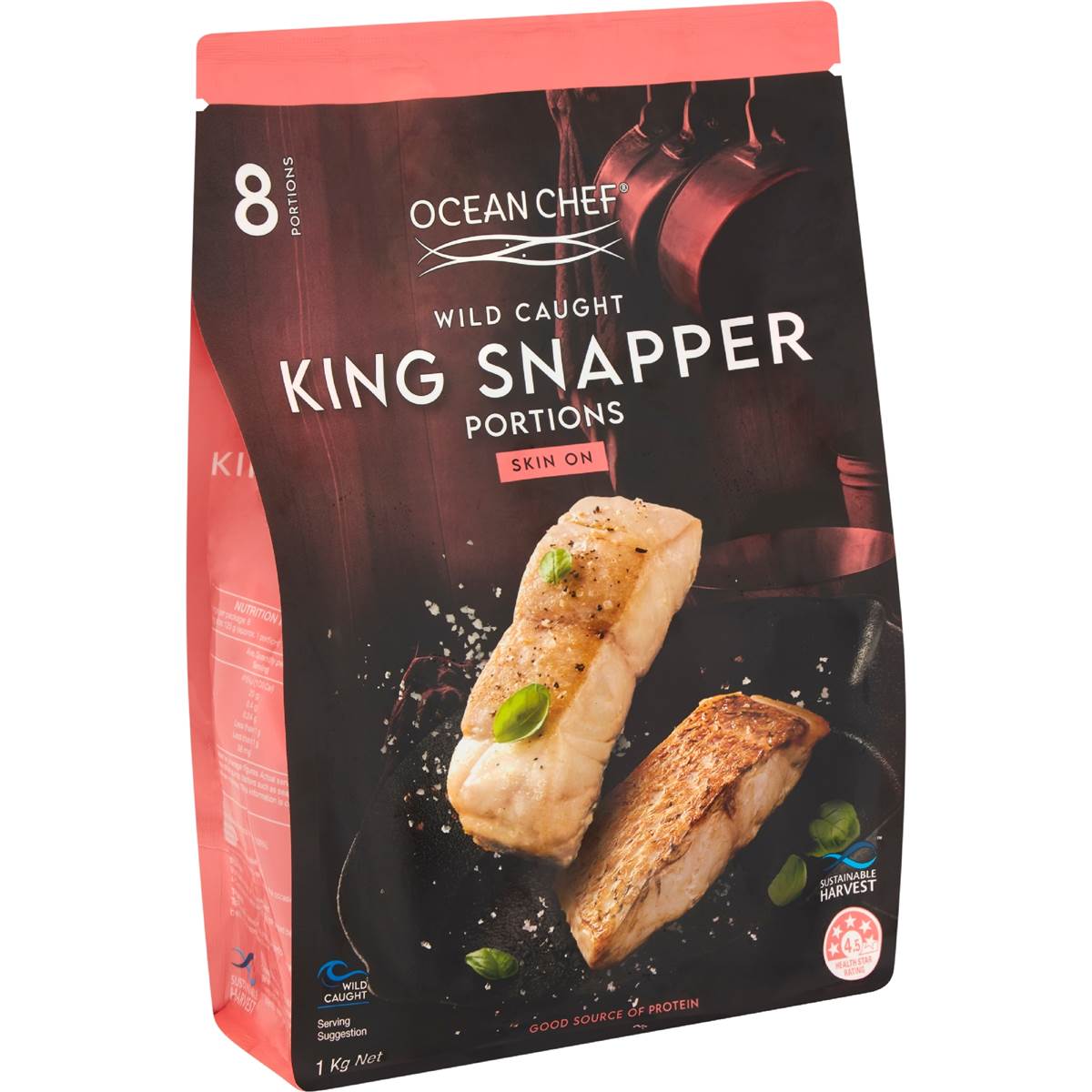 Calories in Ocean Chef Fish King Snapper Portions calcount