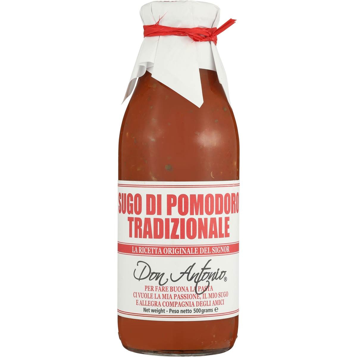 Calories in Don Antonio Pasta Sauce Sugo Al Basilico calcount