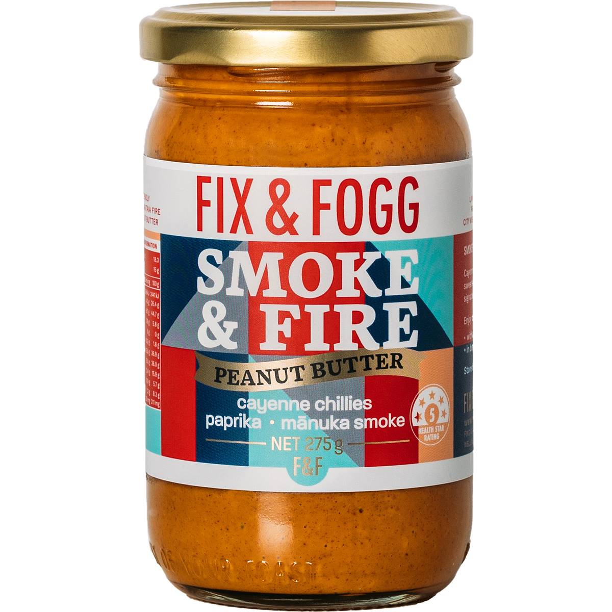 Calories in Fix And Fogg Peanut Butter Smooth Calorie Counter Australia