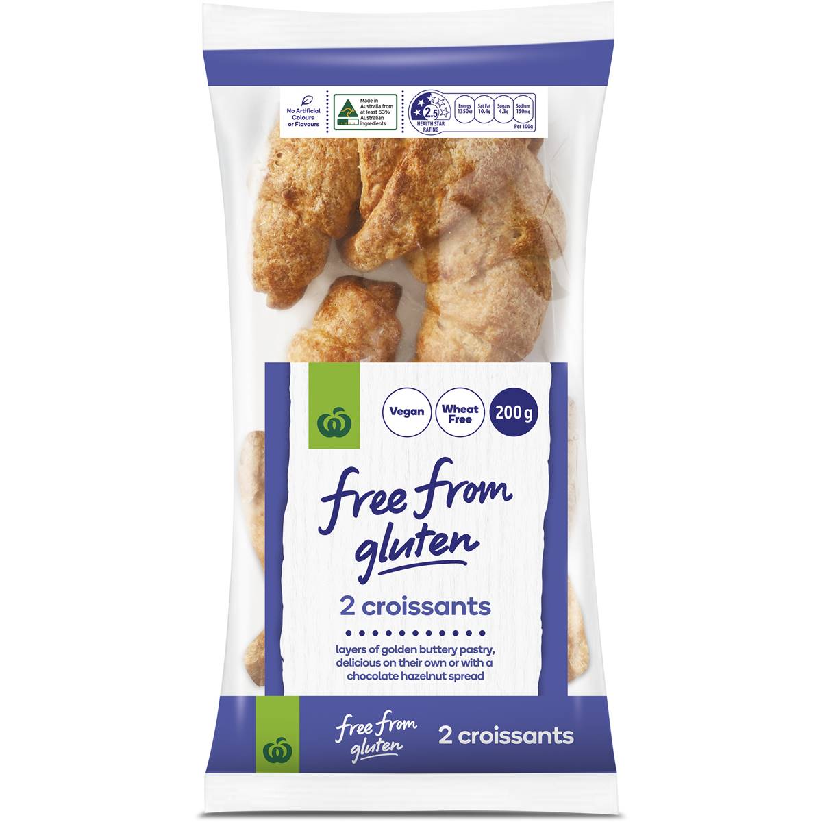 Calories in Woolworths Free From Gluten Croissant calcount