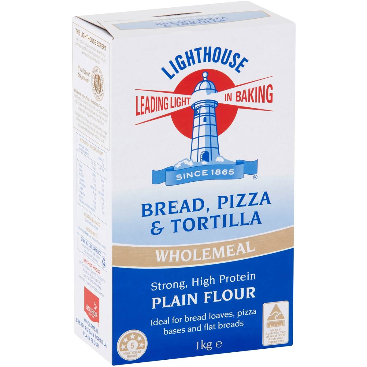 Calories in Lighthouse Crusty Wholemeal Breadmix calcount