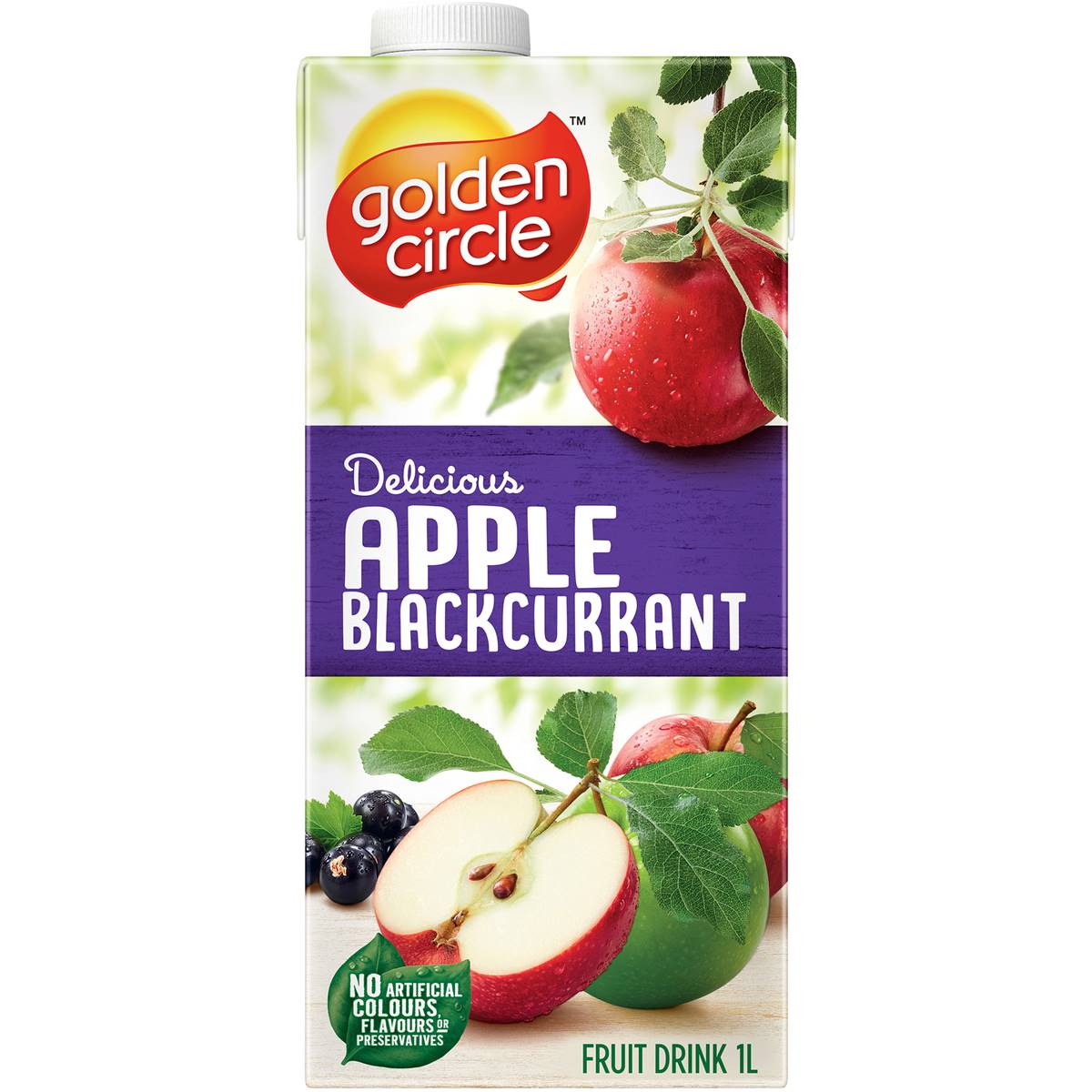 46 calories in Golden Circle Apple & Blackcurrant Fruit Drink (100g ...