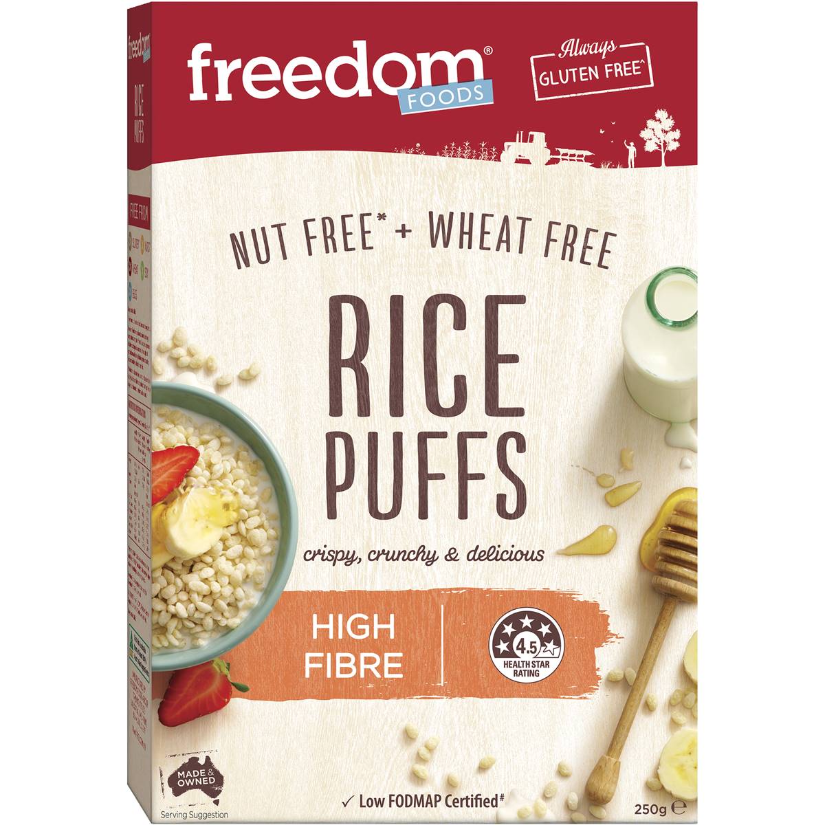 Calories in Freedom Foods Rice Puffs calcount