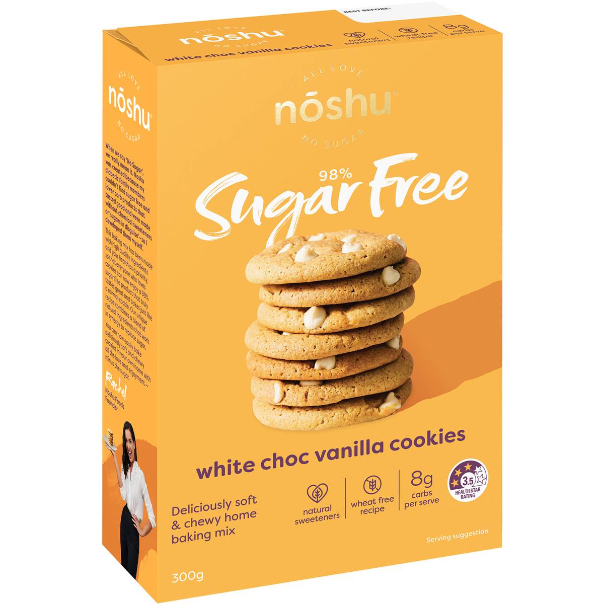 Calories in Noshu 97% Sugar Free Double Choc Snackles Bars calcount